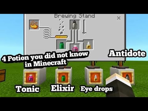 How to make antidote, elixir, tonic & eyedrops in Minecraft education ...