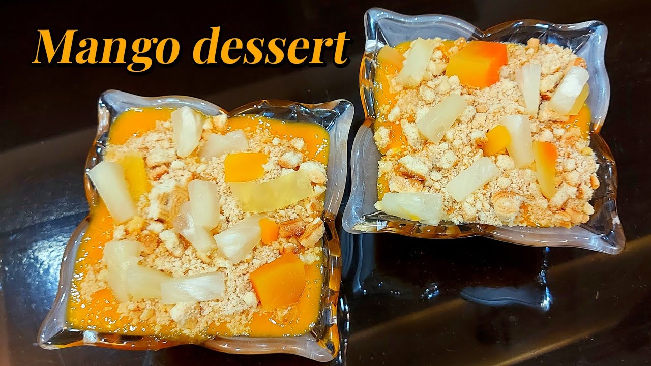 Mango dessert without cream| No cooking, no baking - YouTube