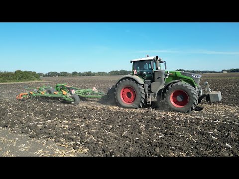 Fendt 1050 am Limit mit Amazone Cenius 2TX 5m & Heckgewicht