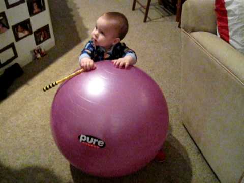 Andrew Pushing Exercise Ball - YouTube