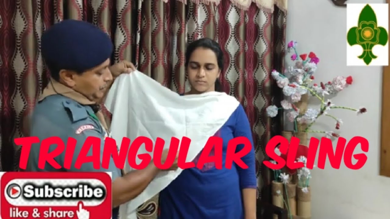 TRIANGULAR SLING/Part-33/First Aid/Scouts&Guide/Scout Masters Corner ...