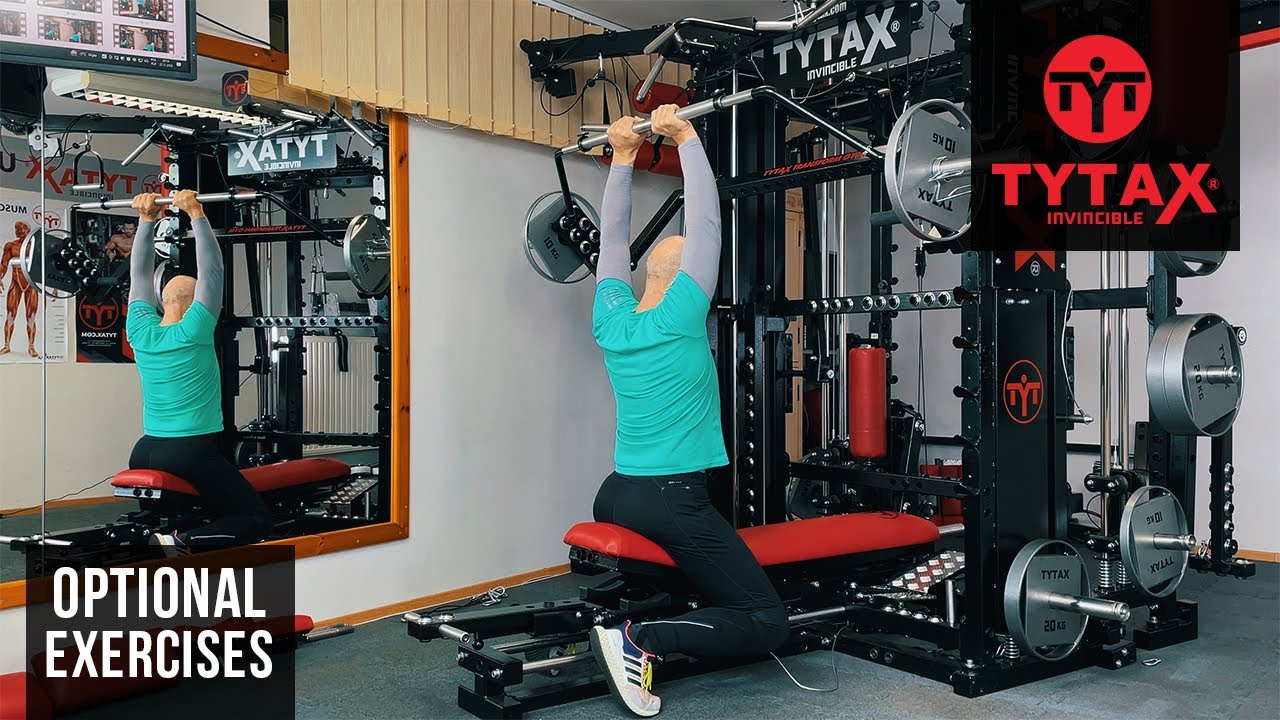 TYTAX® T1-X (Opt. TB) | Seated T-Bar Overhead Triceps Extension - YouTube
