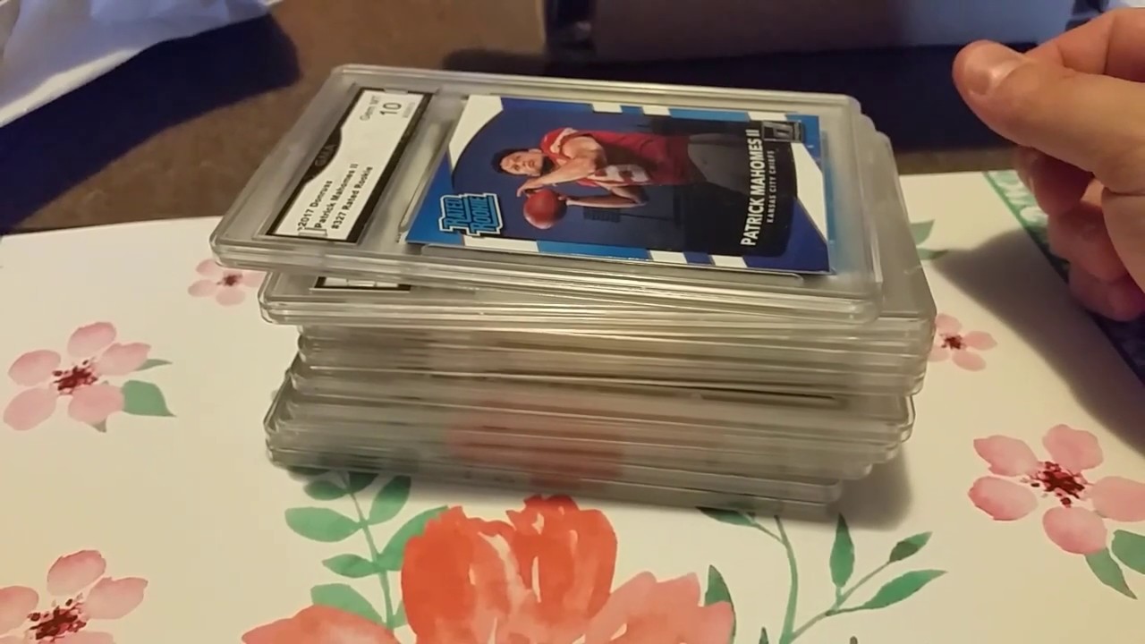 GMA Card Grading Unboxing - A Bunch Of Football Cards (4-16-19) - YouTube