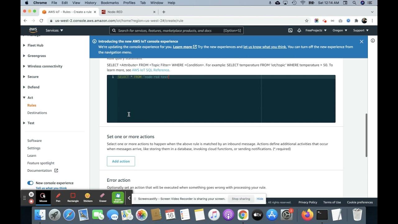 NodeRed Tutorial 5 - NodeRed AWS IoT Core MQTT Message Save to S3 Bucket using Firehose - YouTube