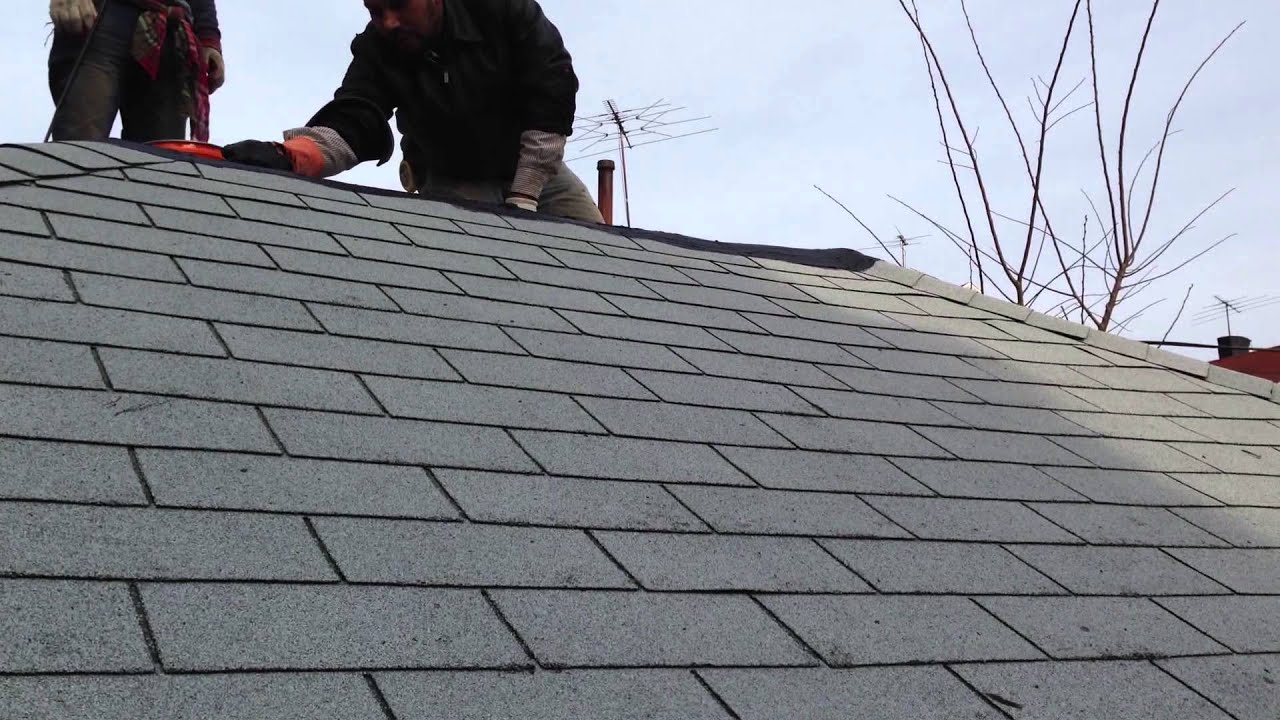 New Roof Shingles Installation- High Tech Construction Co - YouTube