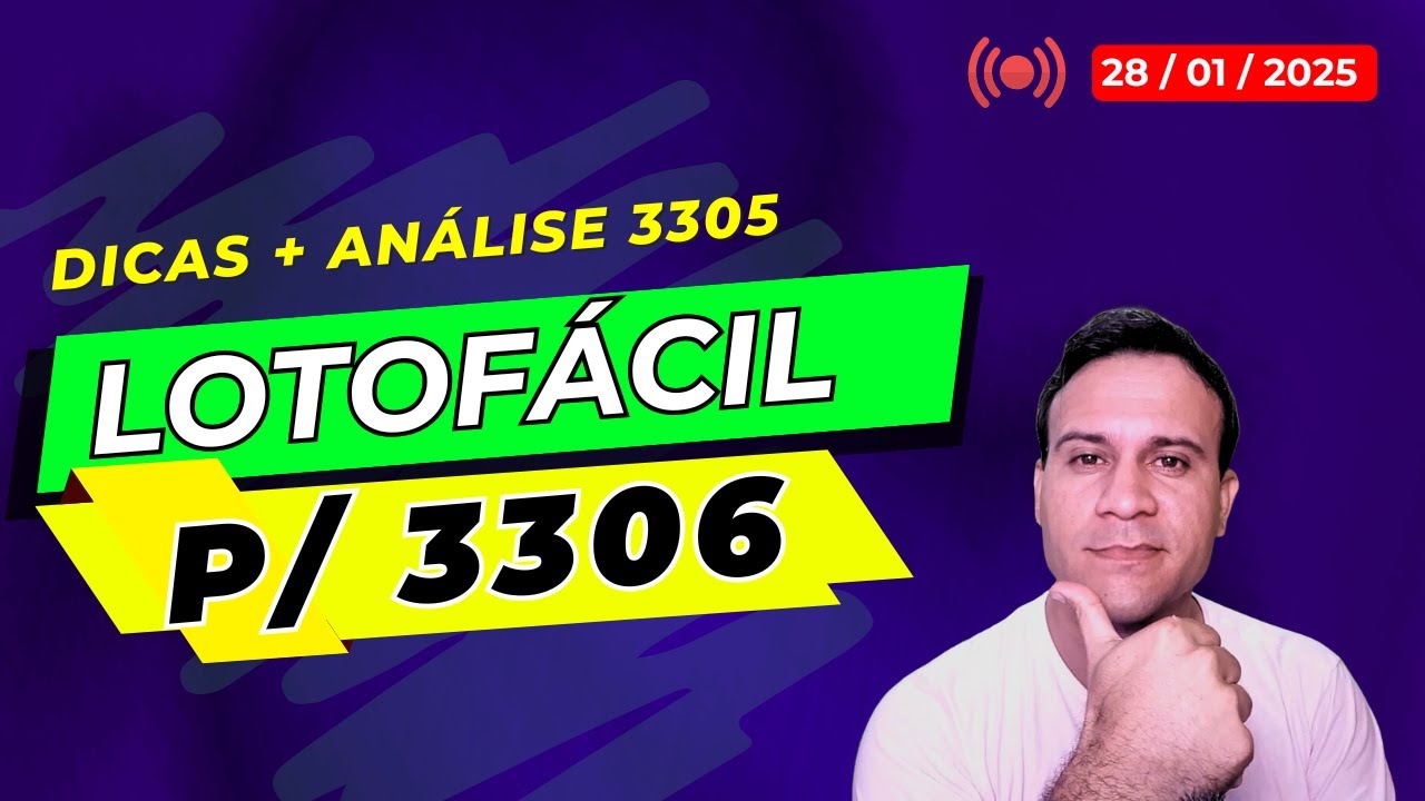 lotofacil 3306 DICAS - Análise Completa 3305 - YouTube