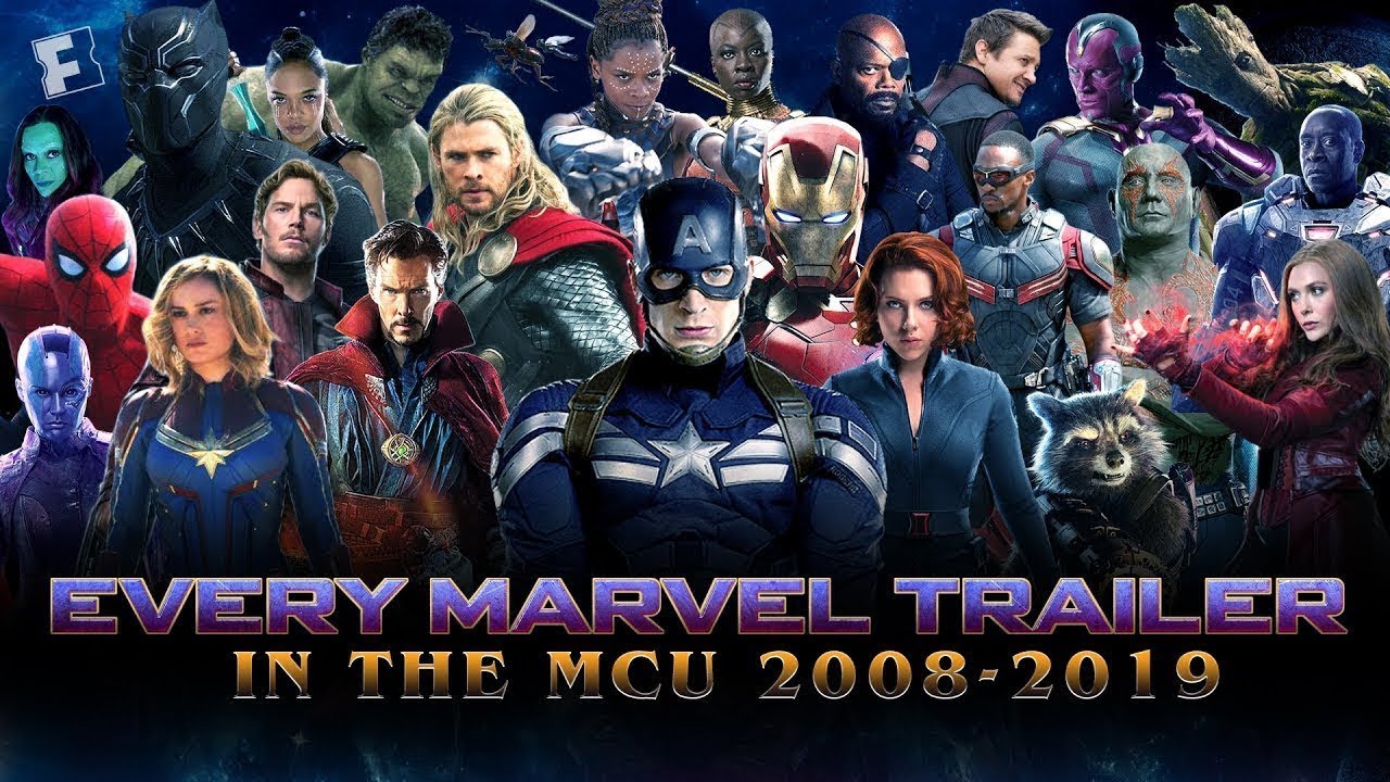 All MCU Movie Trailers | 2008 - 2019 (UPDATED) - YouTube