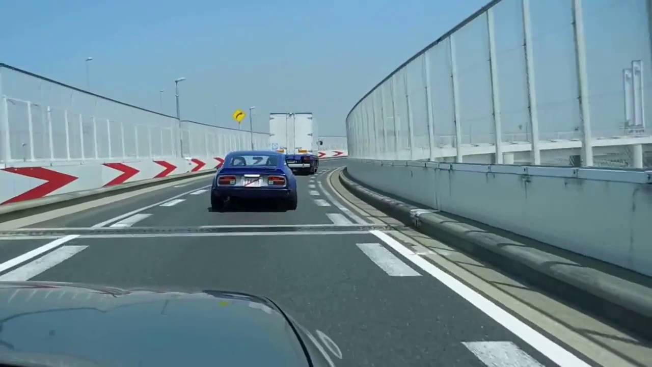S30 Z RUN Daytime Wangan Bayside Bridge to Daikoku PA - YouTube