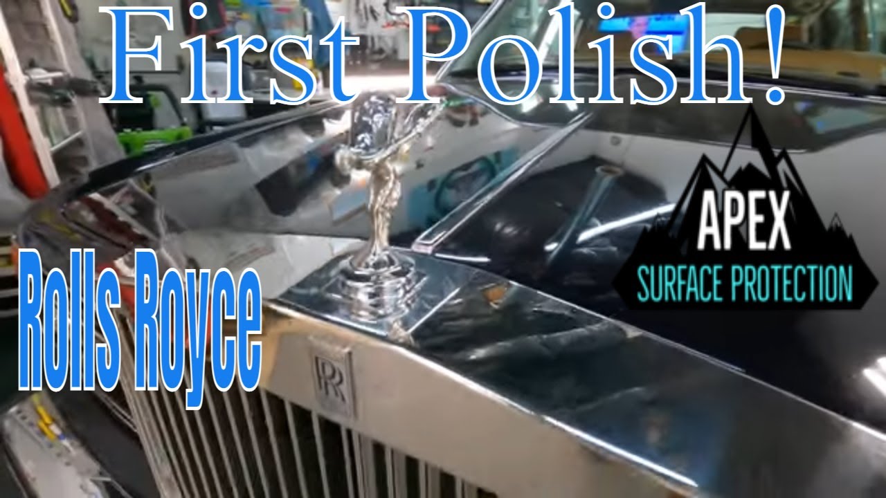 First Polish And Protect For This ROLLS ROYCE Silver Spur II. - YouTube
