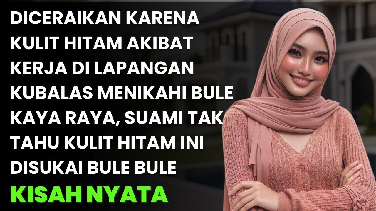 DICERAIKAN SUAMI KARENA HITAM KUBALAS MENIKAHI BULE DUDA KAYA RAYA ...