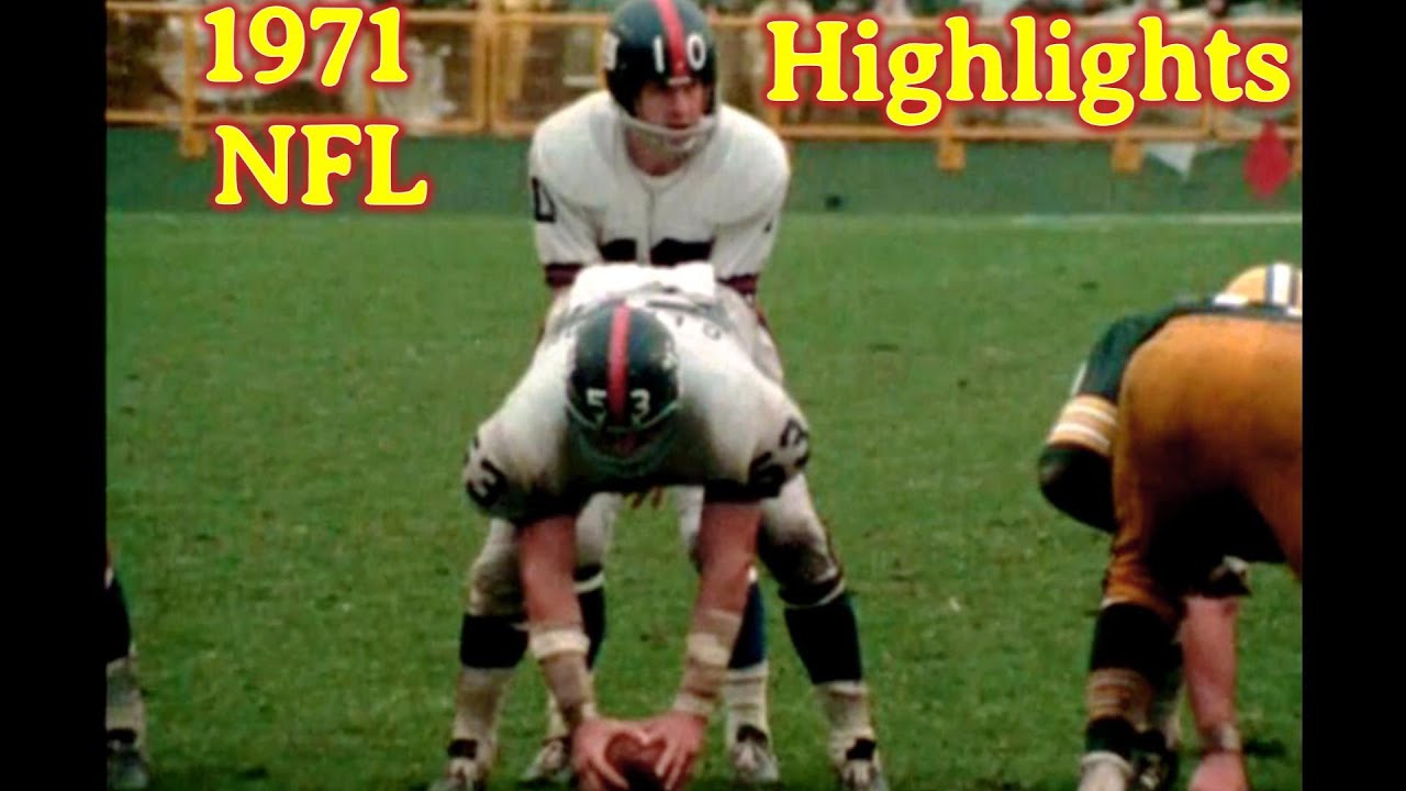 Classic 1971 NFL Highlights(Weeks 1 And 2) - YouTube