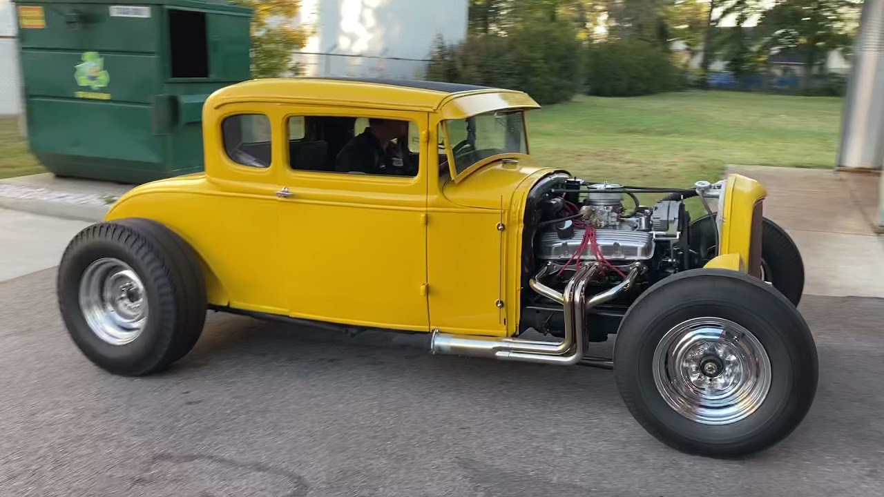 283 sbc with smitty mufflers - YouTube