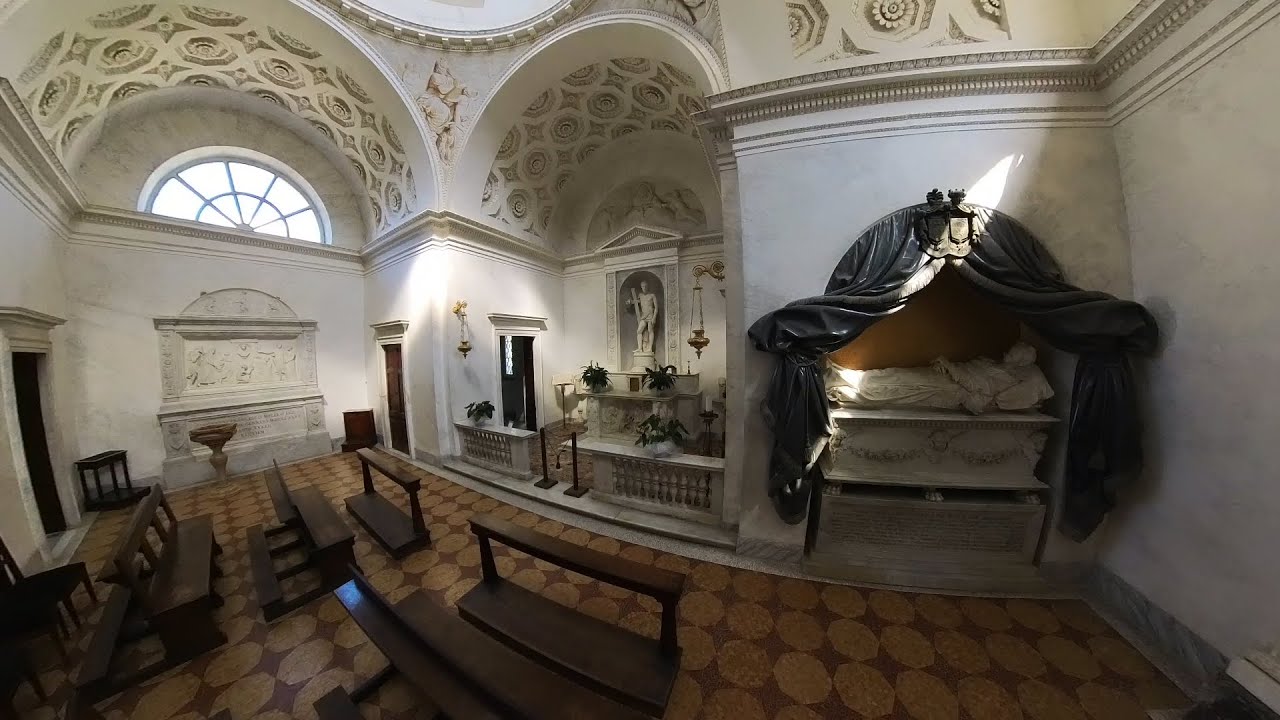 Bellagio Garden Chapel Cappella di Villa Melzi 360 8K SDR video. - YouTube