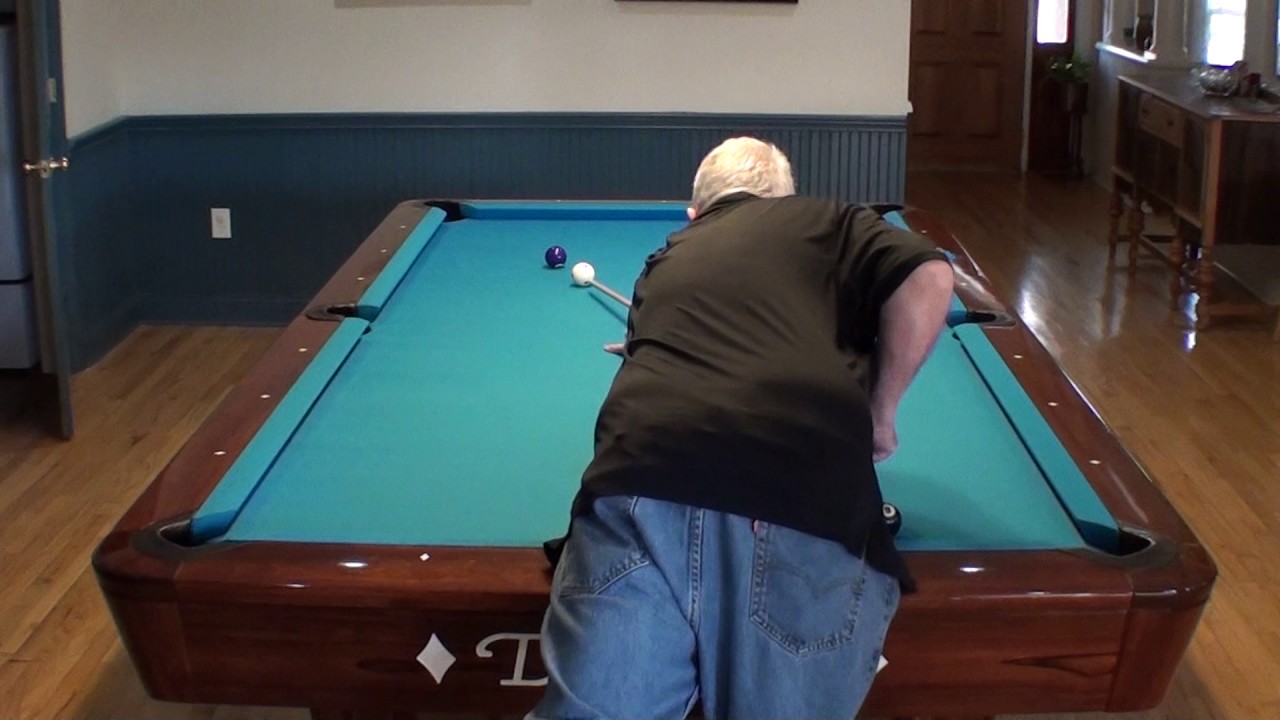 Amazing Leap-frog jump shot in 10 ball run out - YouTube