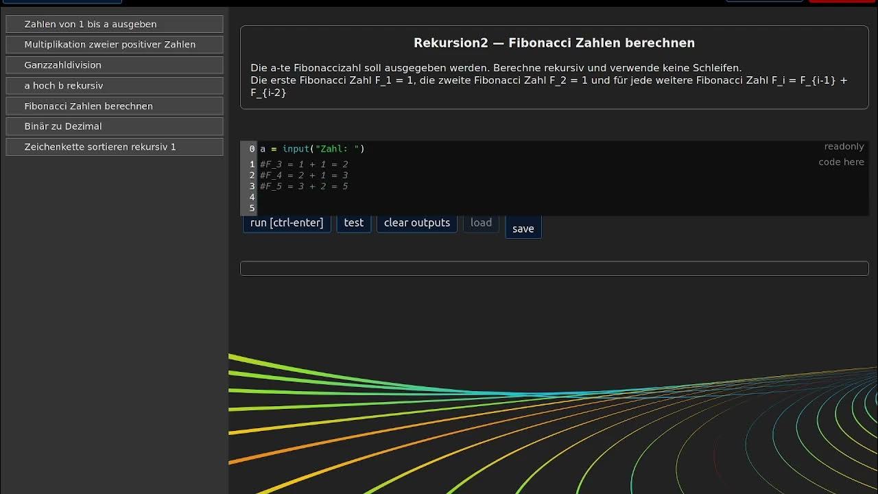 Pythonlernplattform: Rekursion mit Beispielen - YouTube