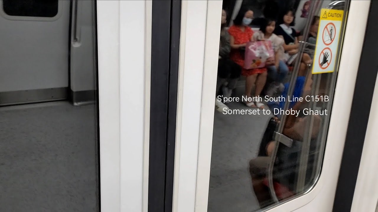 Singapore NSL C151B train ride (Somerset ️Dhoby Ghaut) - YouTube
