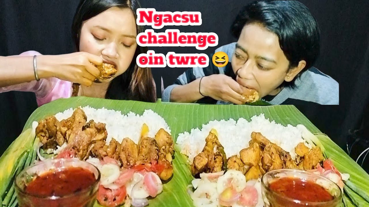 Chicken Challenge with my friend🍗🔥 // ngmnaba knadi hotnajbne adubu ...