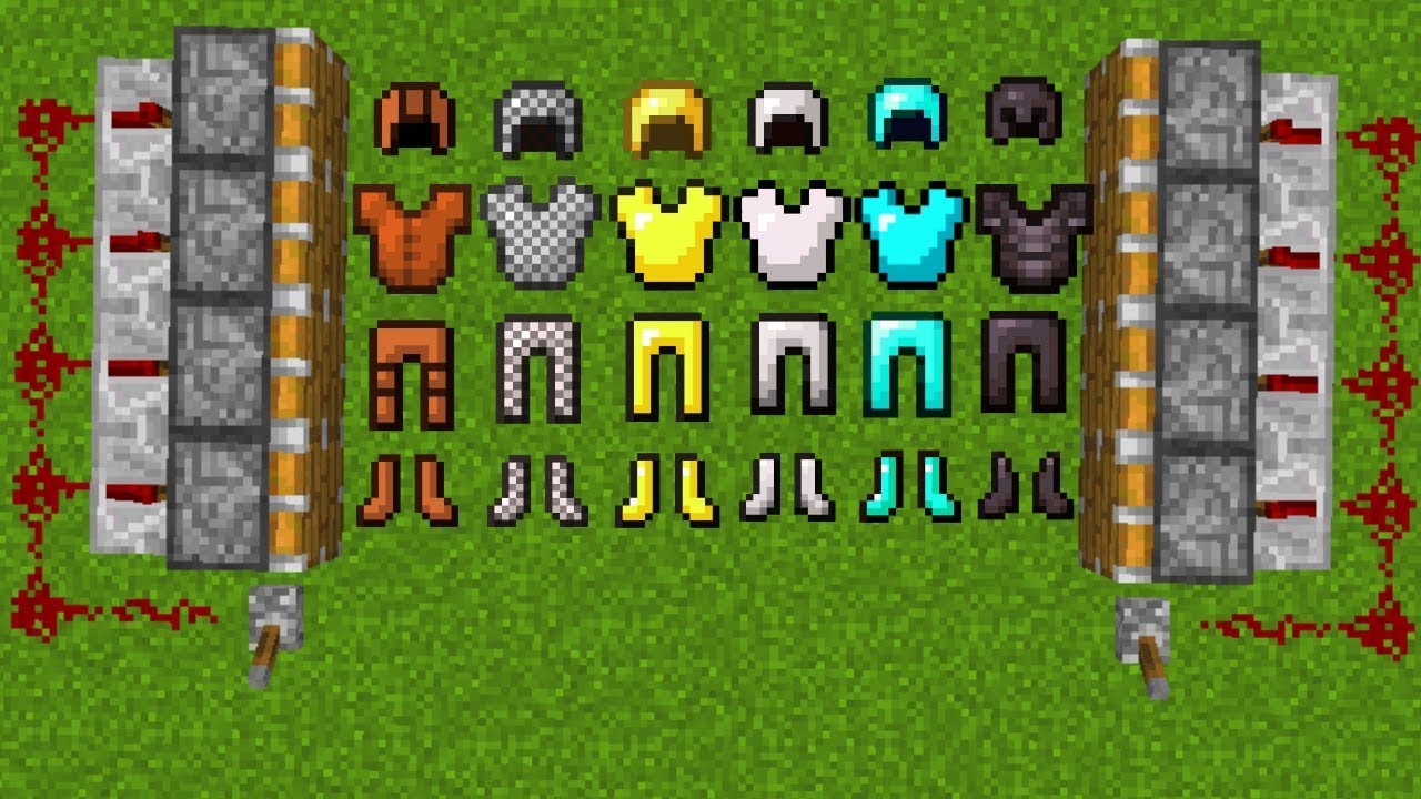 all minecraft armor combined = ??? - YouTube