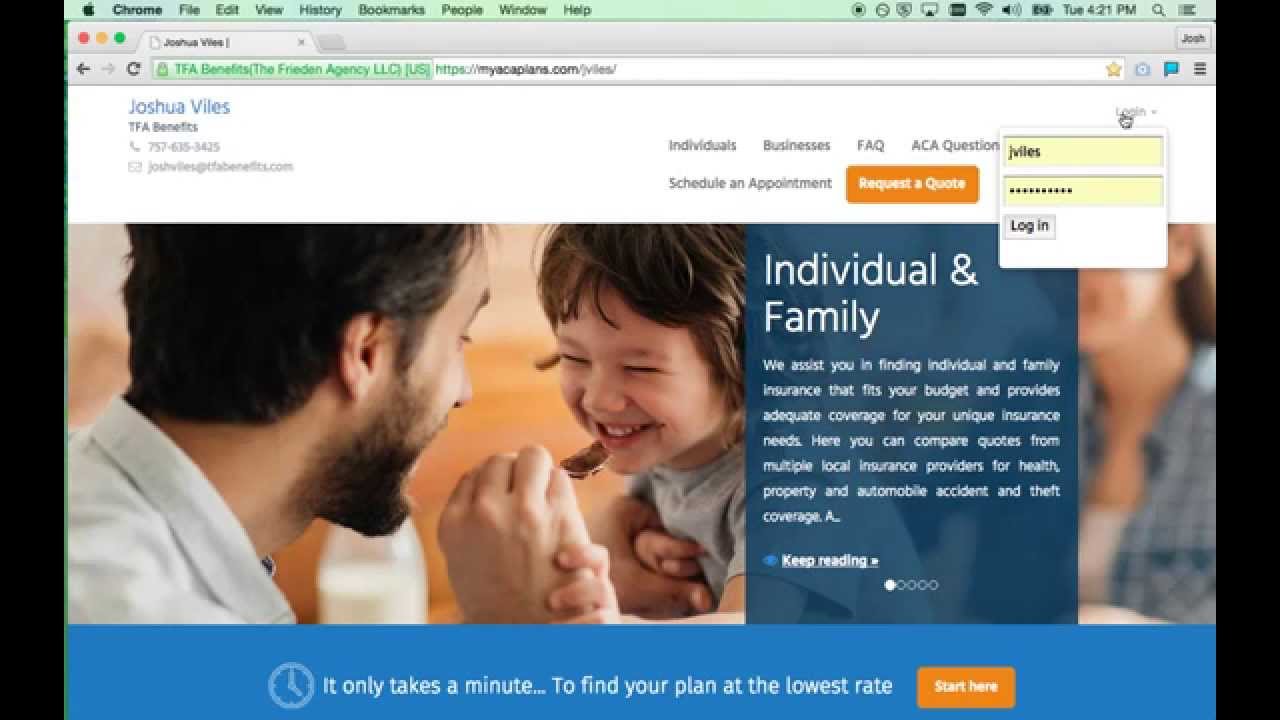 TFA Edge - Accessing a Healthcare.gov application - YouTube