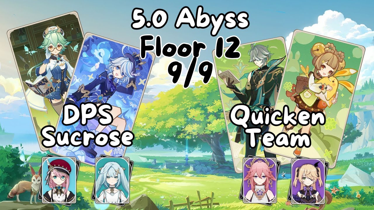 5 0 Abyss Dps Sucrose First Half + Quicken Team Second Half - YouTube