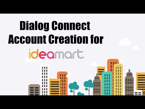 Dialog Connect Account creation for Ideamart - YouTube