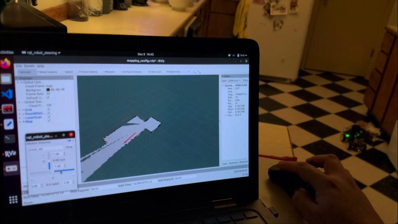 ROS gmapping robot - YouTube