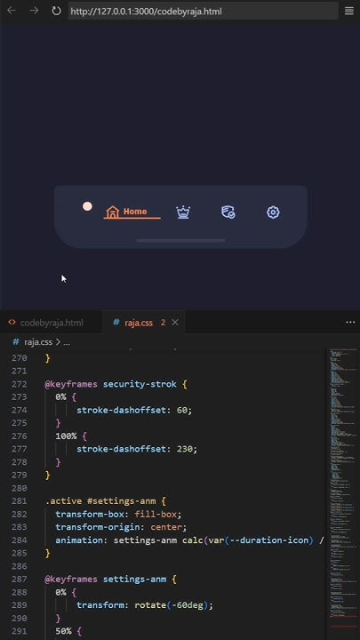 🤯Micro Css Tab Bar Animation #coding #frontend #softwaredevelopment #webdevelopment #programming ...