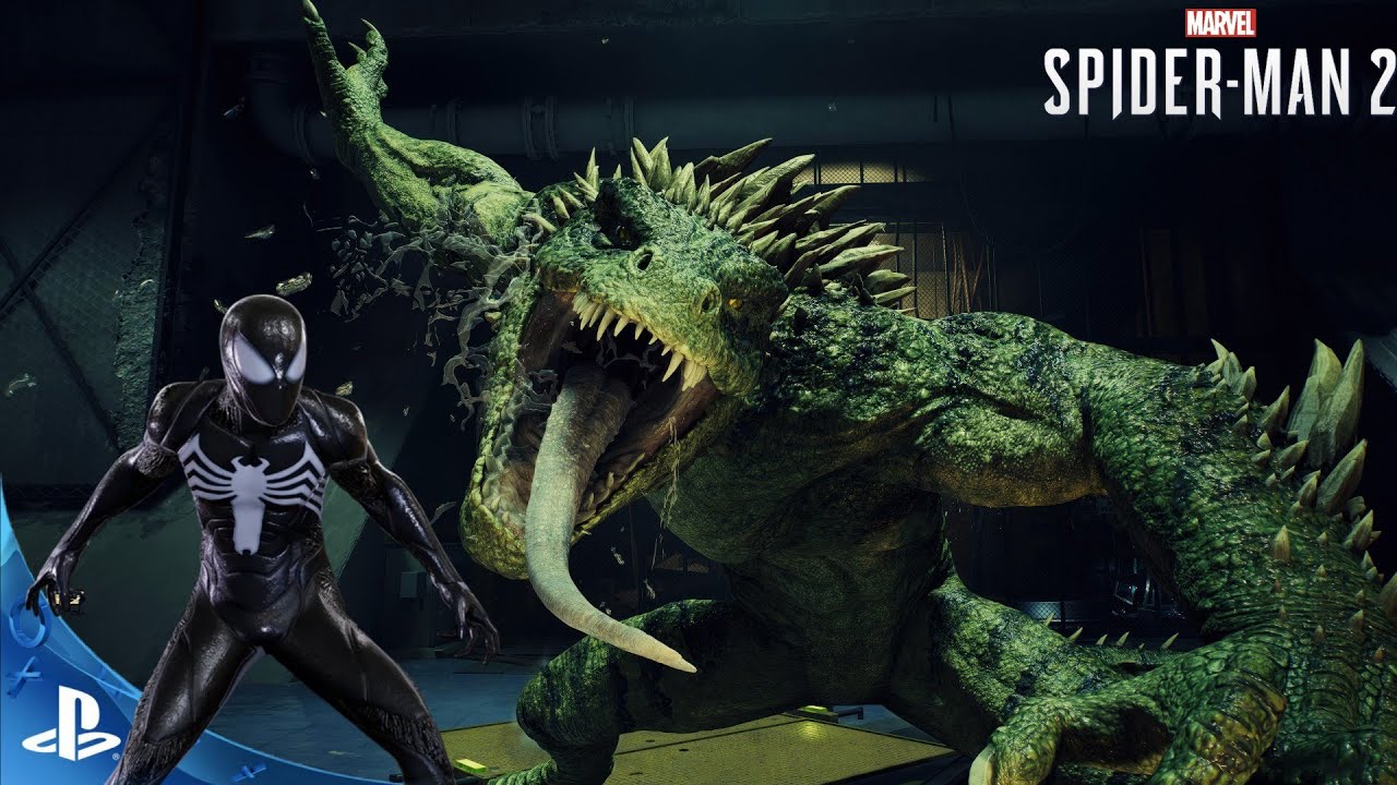 Spider man venom symbiote vs Lizard Fight Marvel's spider-man 2 4K HDR ...