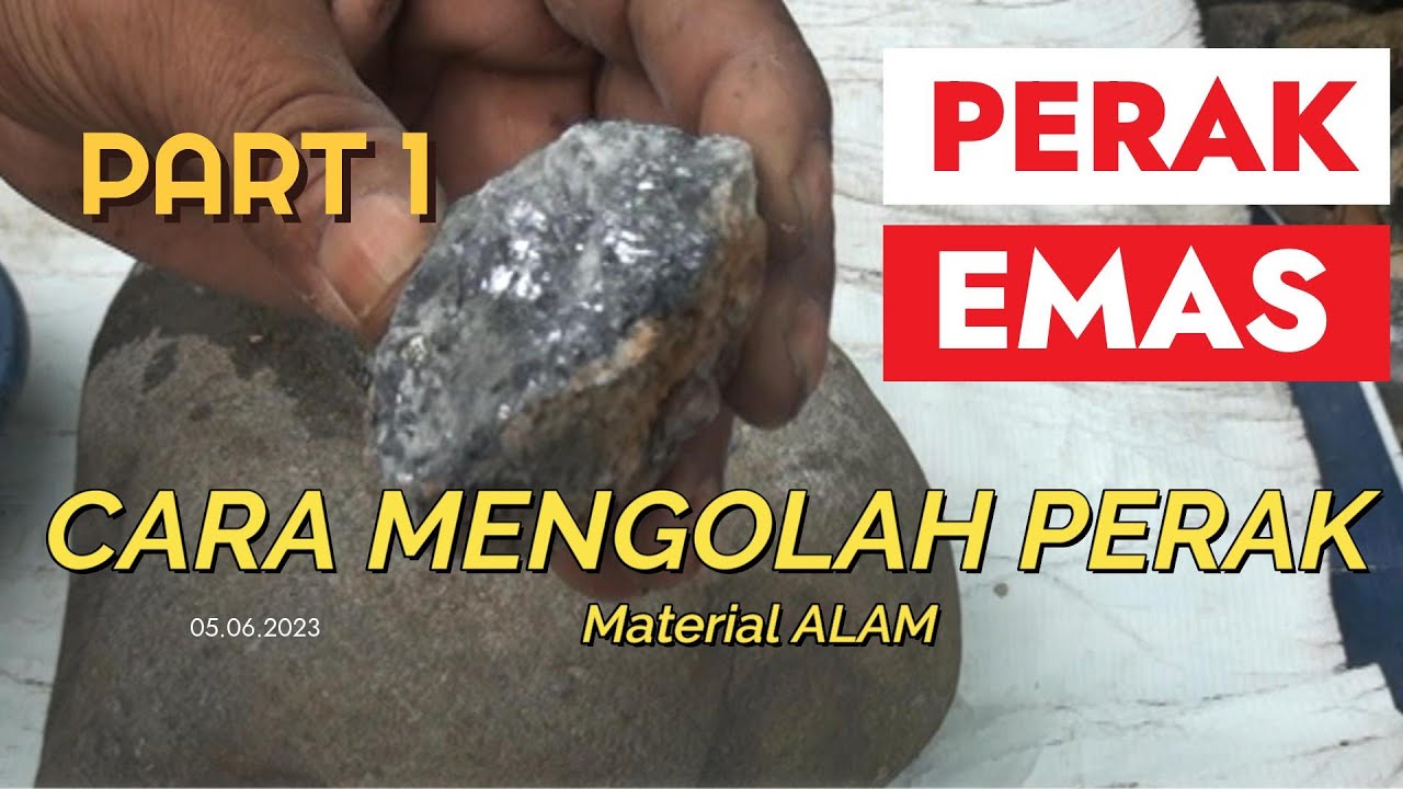 CARA MENGOLAH TIMAH PERAK EMAS MATERIAL ALAM - YouTube