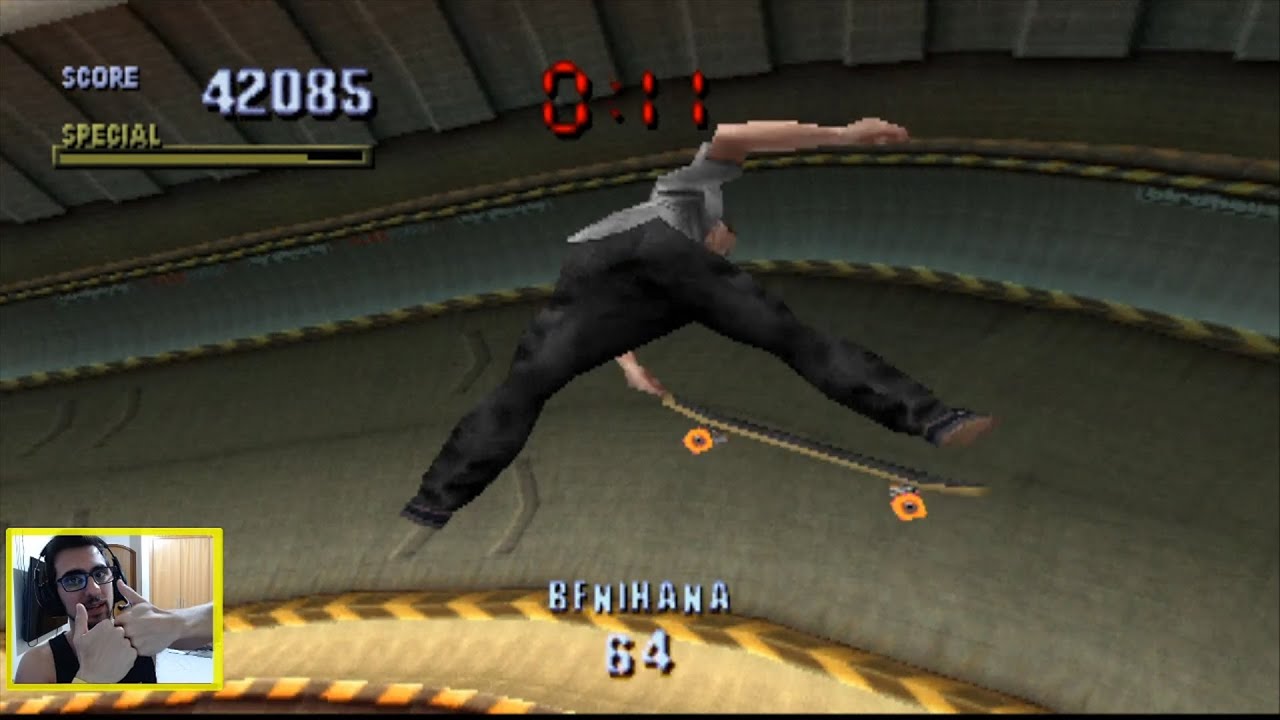 Tony Hawk's ps1 GAMEPLAY PT-BR - YouTube