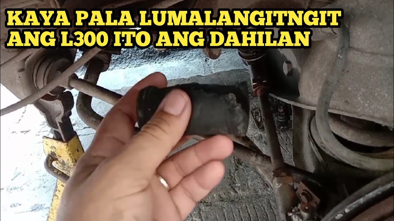 How to replace L300 lower suspension rubber bushing - YouTube