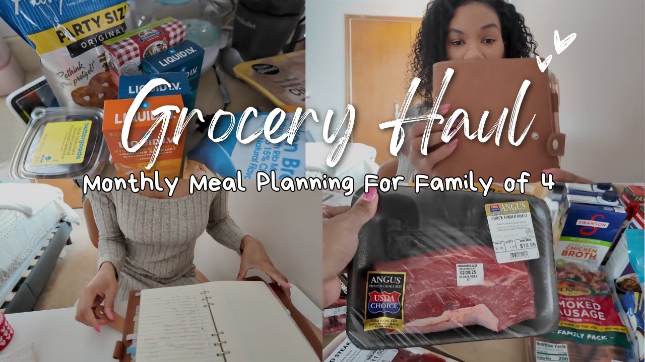 Walmart Grocery Haul & Meal Planning for Family of 4: How I Feed My ...