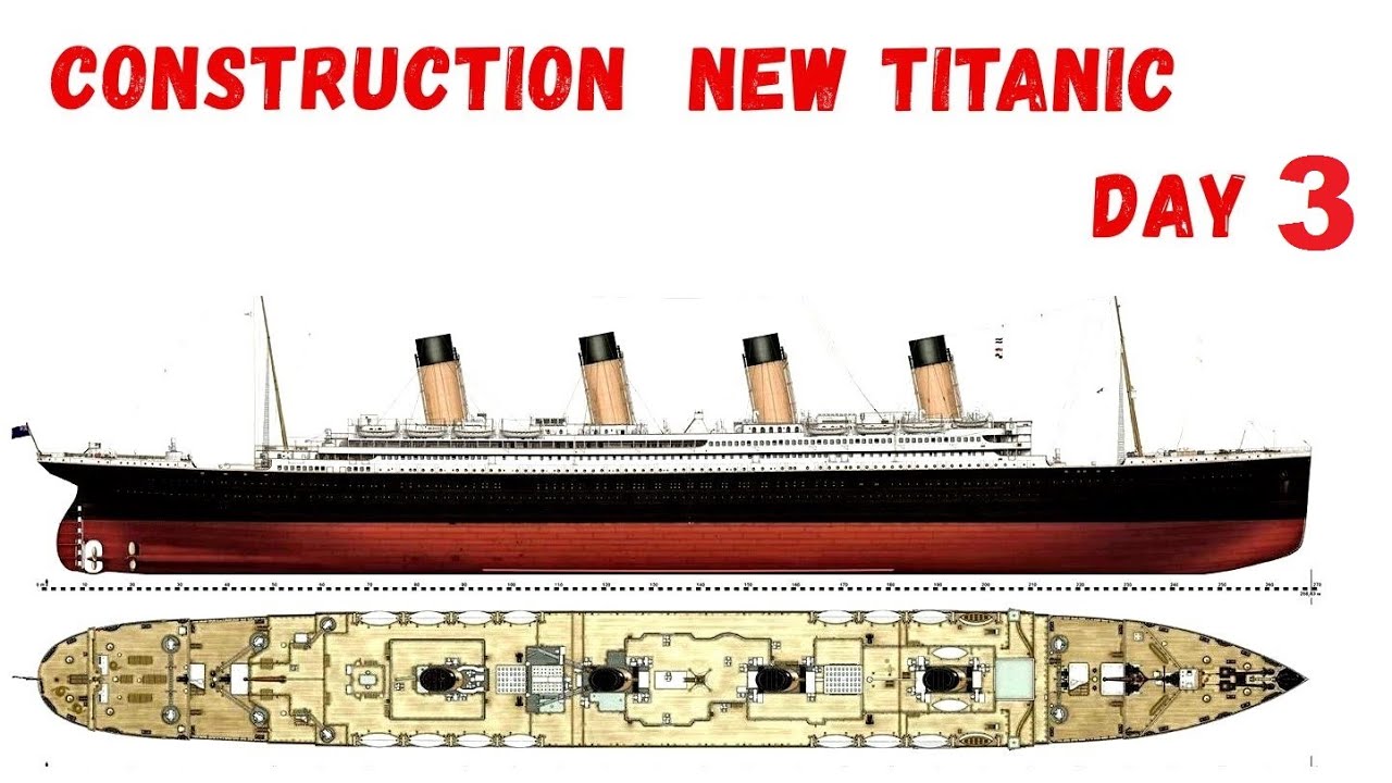 Construction of the new big Titanic. Day 3 - YouTube