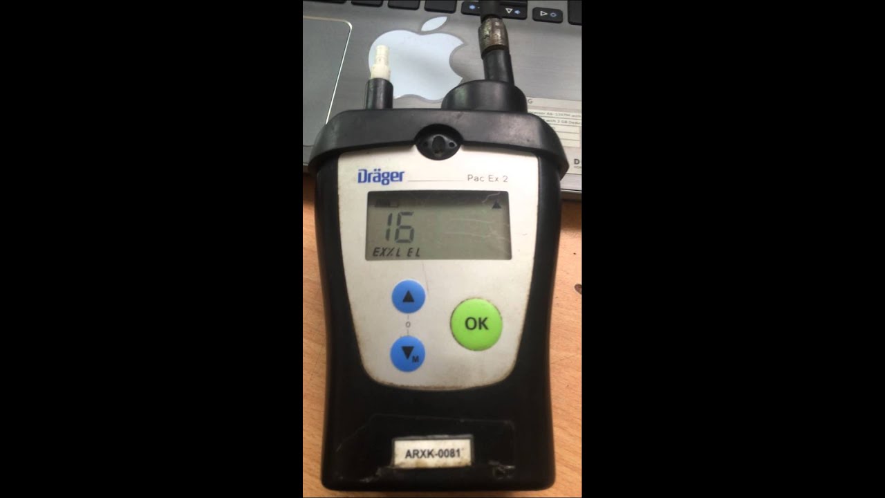 Калибровка переносного газоанализатора Drager Pac EX 2 - YouTube