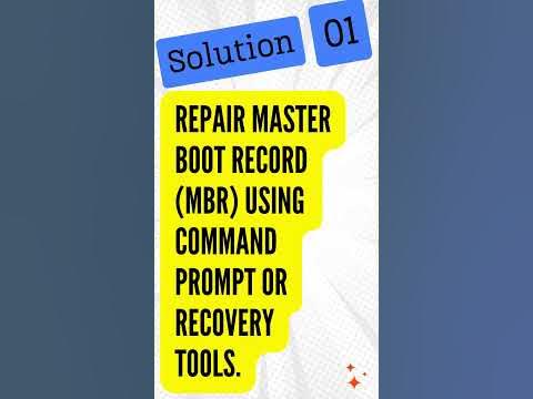 Fix Error Loading Operating System - YouTube