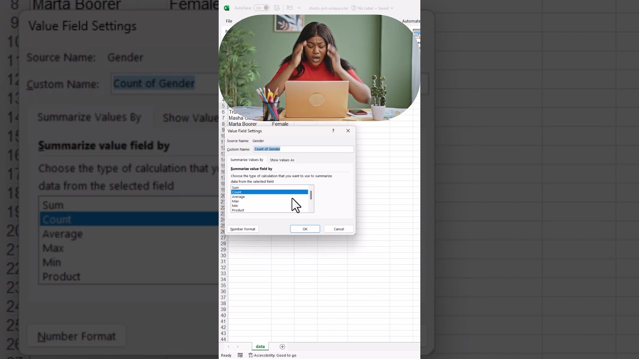 Get Distinct Count Ignore Duplicates In Pivot Table Excel Shorts Get Distinct Count Ignore Duplicates In Pivot Table Excel Shorts