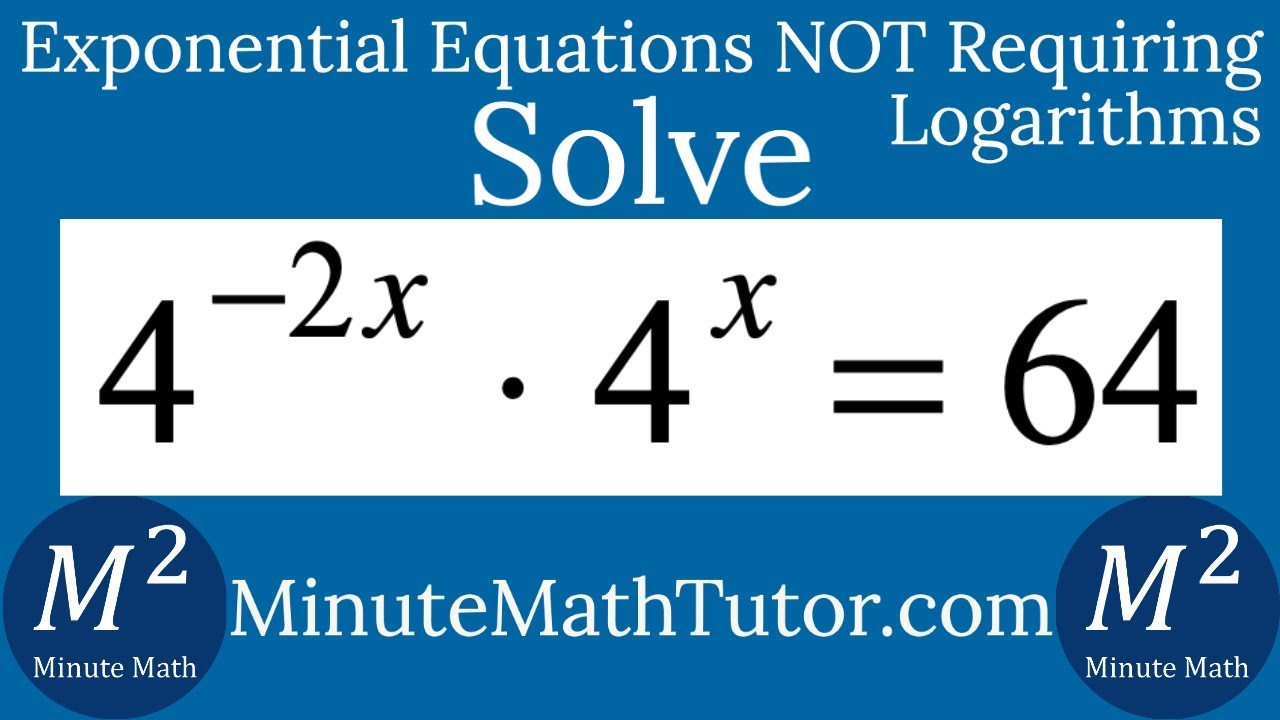 Solve 4 2x 4 x 64 YouTube Solve 4 2x 4 x 64 YouTube