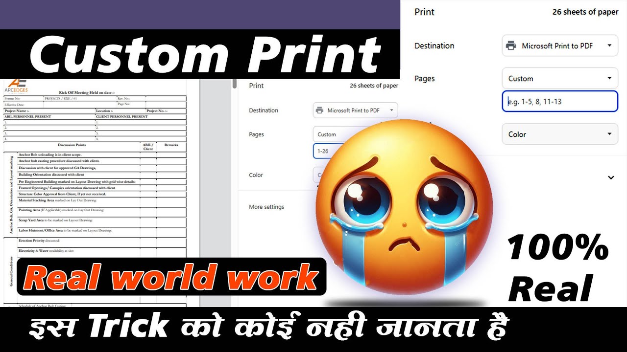 Create New PDF File From OLD PDF File Using Custom Print Option ...