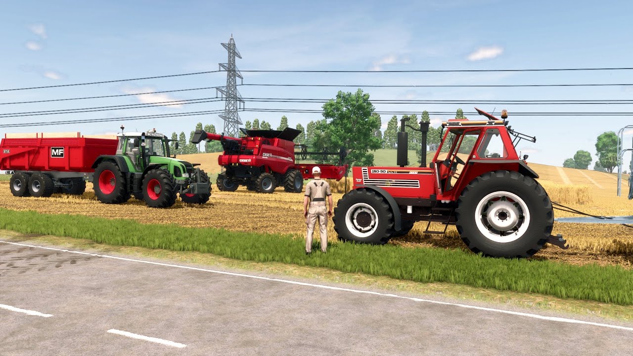 FS25 / Map Polanki / Harvest oat Case 7150, FENDT 926, Fiatagri 180-90 ...