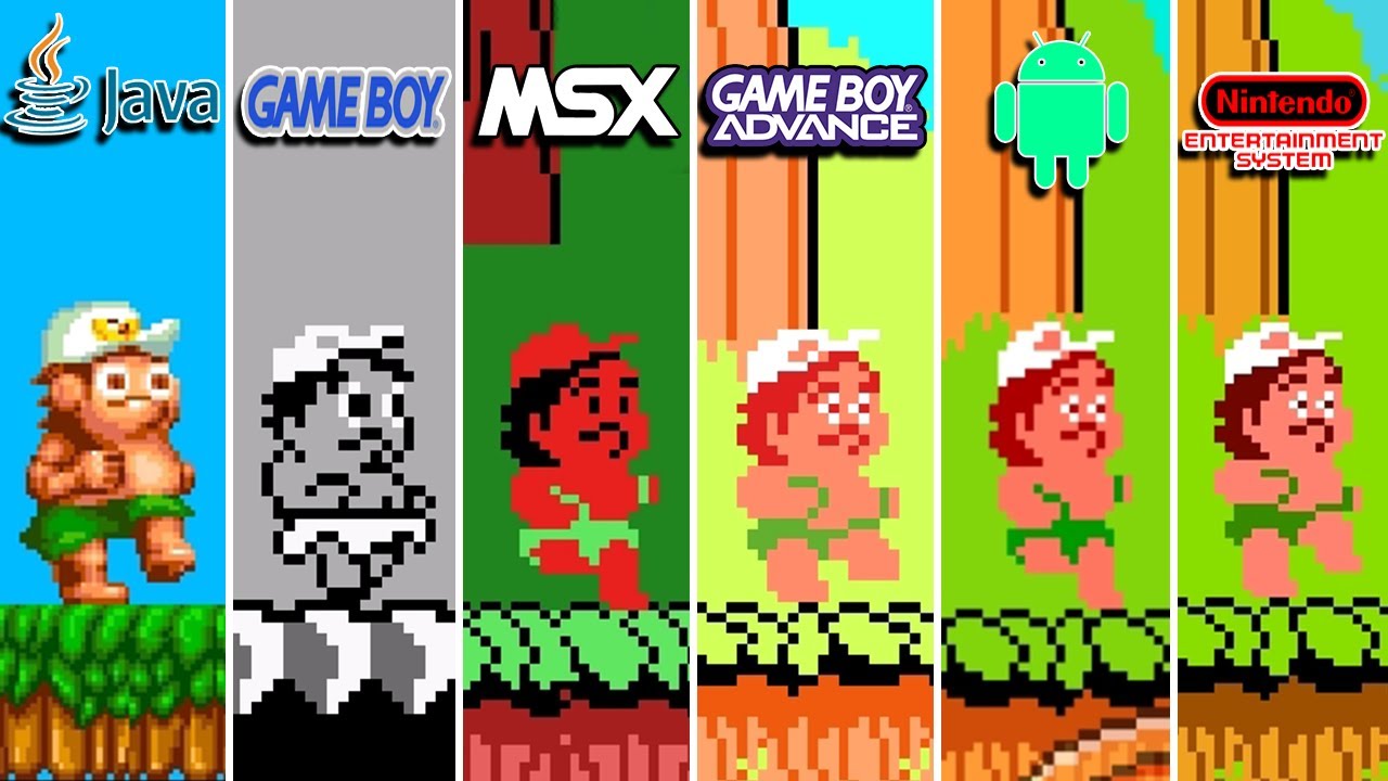 Adventure Island (1986) Java vs Gameboy vs MSX vs GBA vs Android vs NES ...