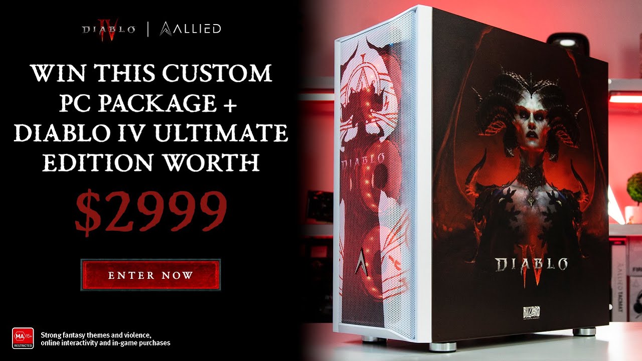 Win a custom Diablo IV themed Allied Patriot Package worth $2999 - YouTube