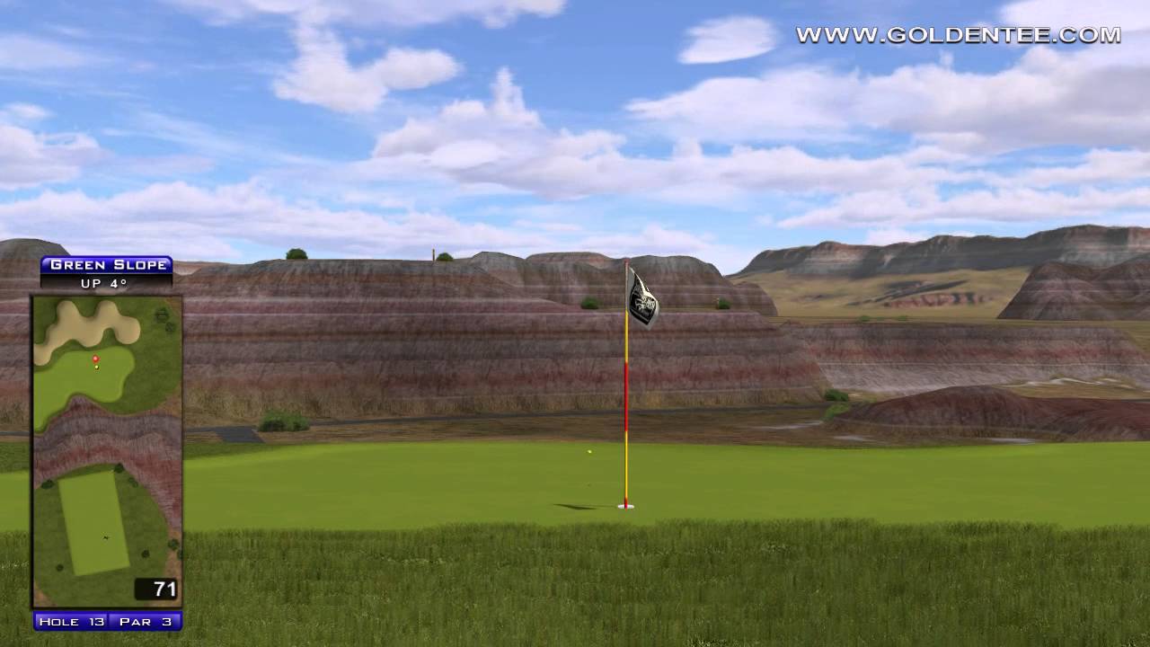 Golden Tee Great Shot on Antelope Pass! - YouTube