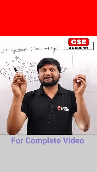 Multistage Graph Using Dynamic Programming Algorithm Gatecse Shorts