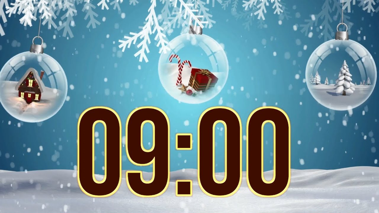 9 minute timer with christmas music and Alarm 🎵⏰ - YouTube