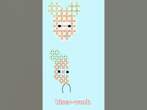 котик в шапке моркови ,из бисера. - YouTube