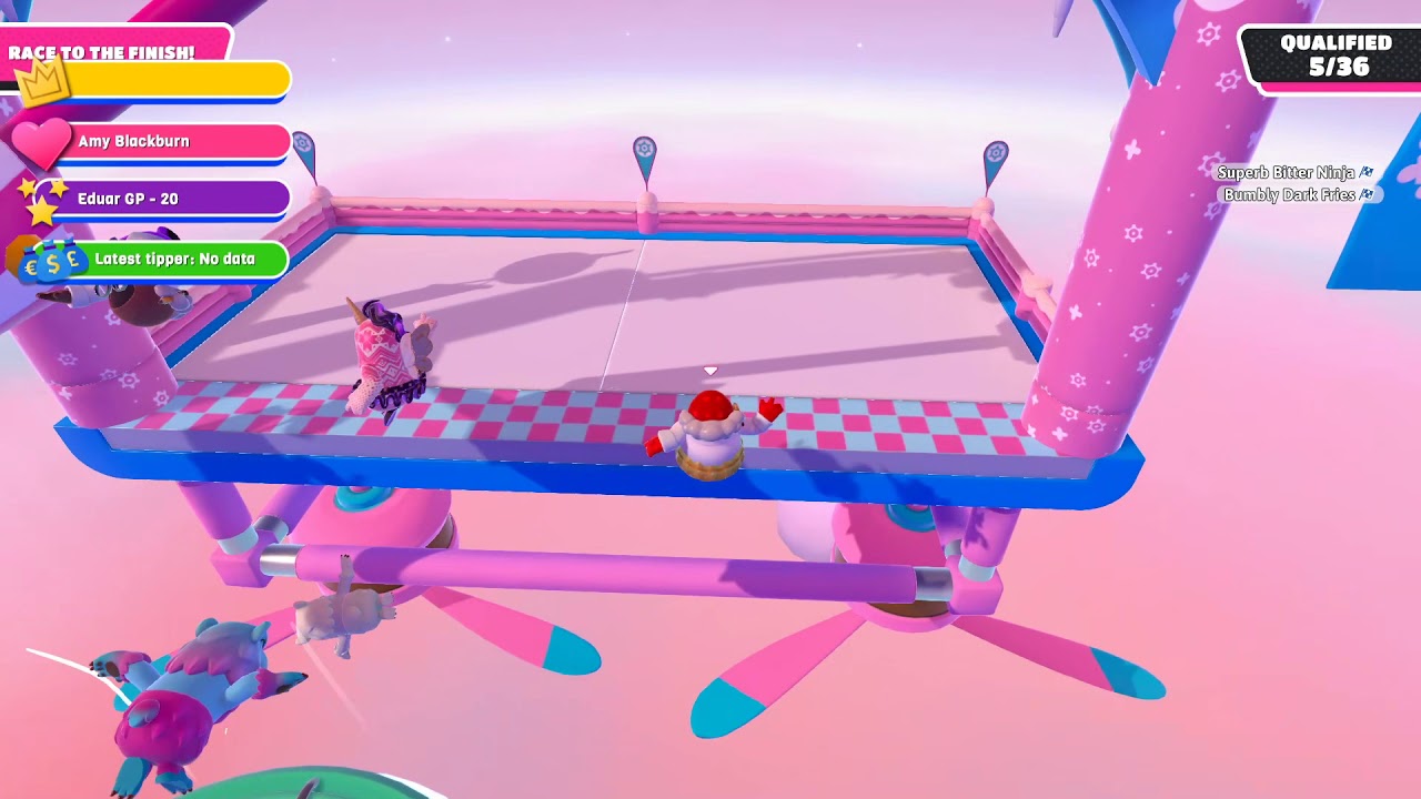 Fall Guys Highlights Tundra Run Wall Climb Qualification - YouTube