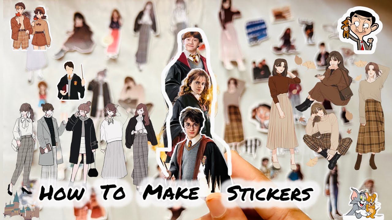 How I make STICKERS ~step by step | stickers ഉണ്ടാക്കാം | Im rish - YouTube