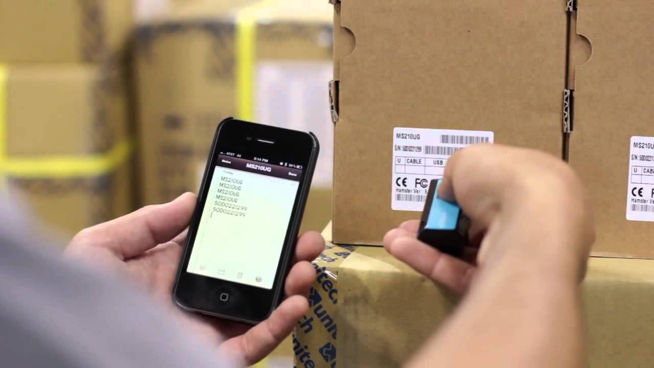 Unitech MS910 Barcode Scanner - YouTube