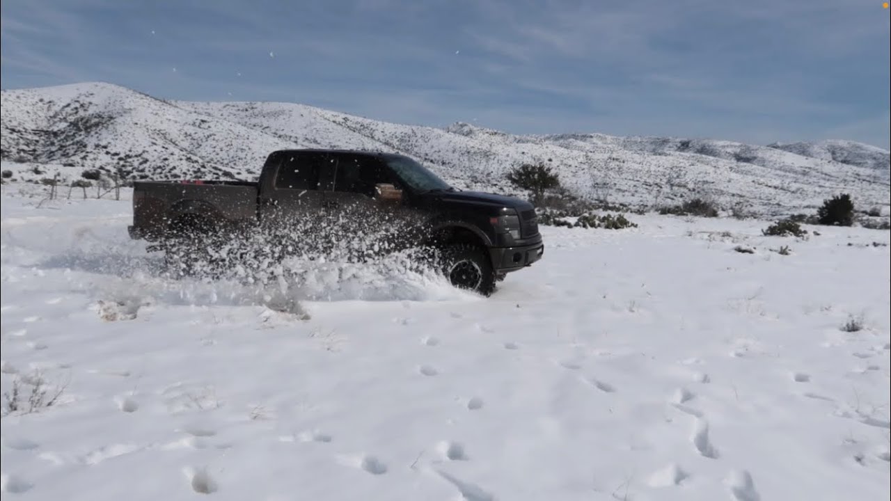 2013 F-150 5.0L Offroading in Snow - YouTube