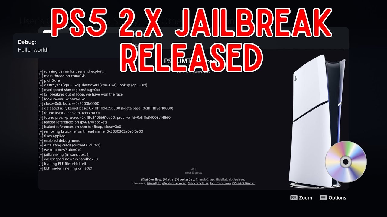 Released: PS5 2.x Jailbreak using UMTX (with demo) - YouTube